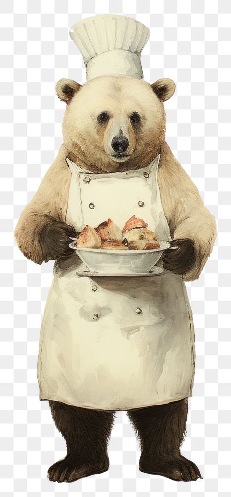 PNG Bear costumes chef animal | Free PNG - rawpixel