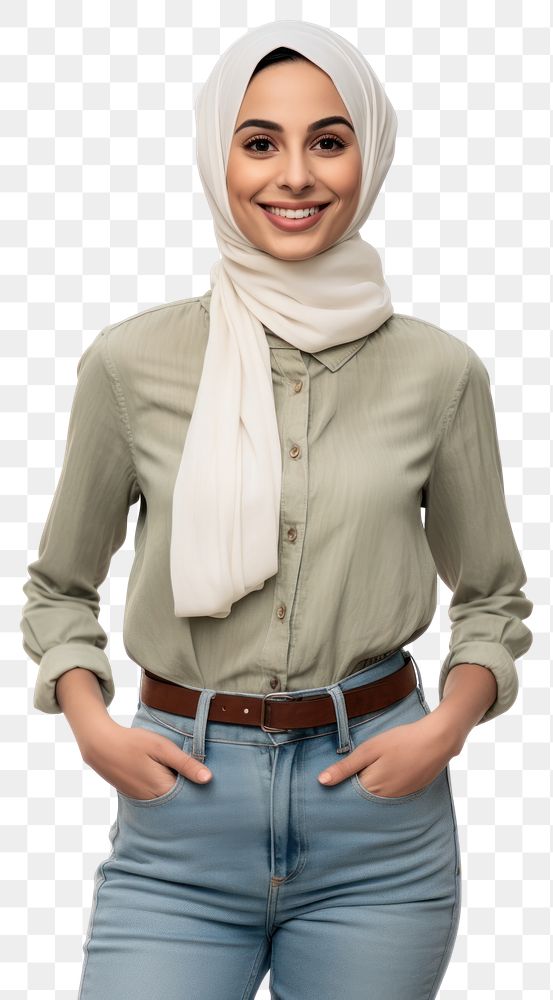 Smiling middle eastern woman blouse | Free PNG - rawpixel