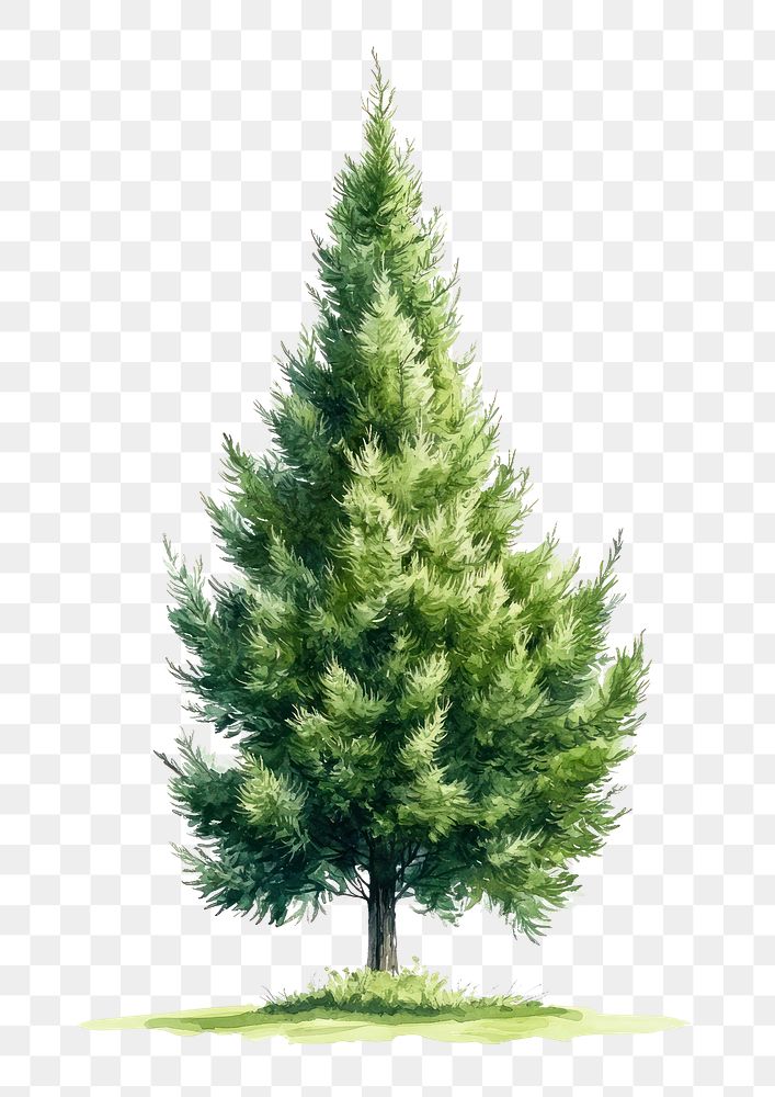 PNG Green Thuja tree illustration | Premium PNG - rawpixel