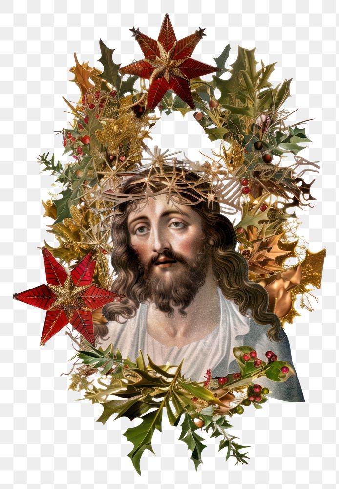 PNG Christmas jesus collage portrait | Free PNG - rawpixel