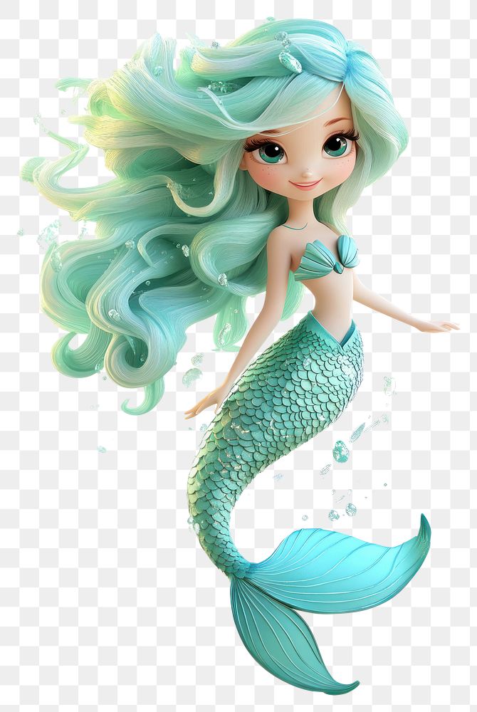 PNG Mermaid turquoise art illustration | Premium PNG - rawpixel