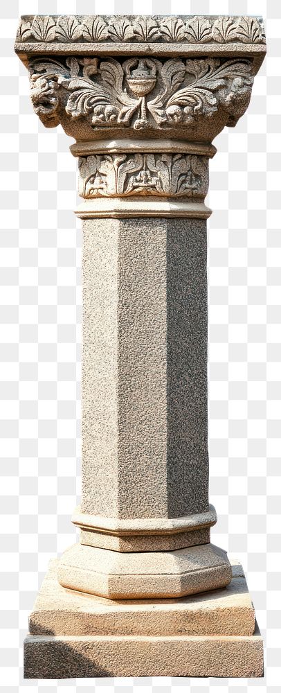 PNG Ancient stone column carvings | Free PNG - rawpixel