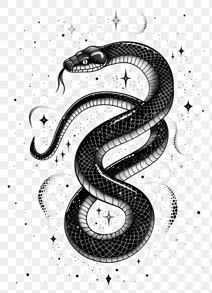 PNG Snake celestial drawing reptile | Free PNG - rawpixel