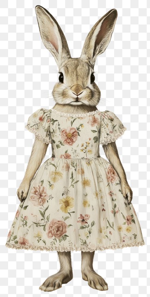 PNG Rabbit costumes wearing Floral | Free PNG - rawpixel