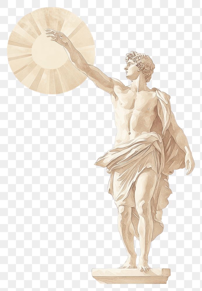 PNG ancient apollo sun painting | Premium PNG - rawpixel