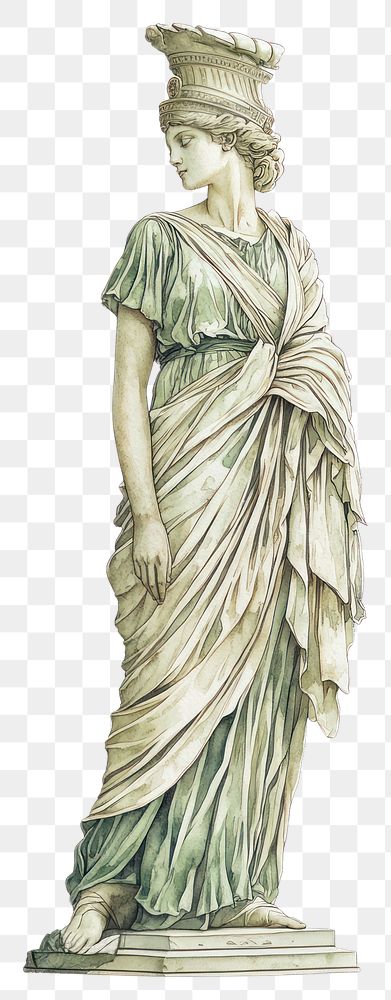 PNG An ancient greek demeter | Free PNG - rawpixel