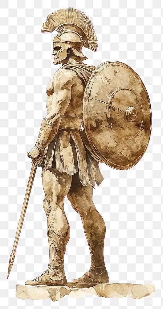 PNG An ancient greek Soldier | Free PNG - rawpixel