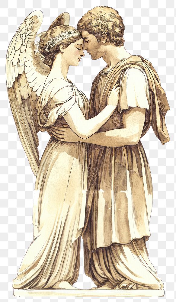 PNG ancient greek Amor Psyche | Premium PNG - rawpixel