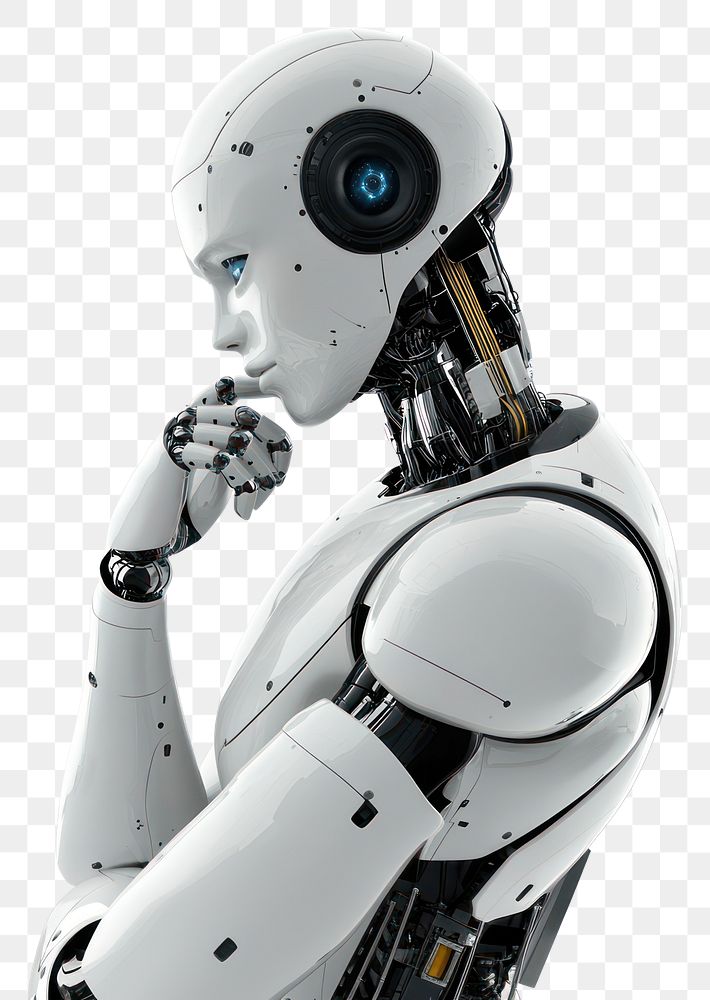 PNG AI robot thinking intelligence | Premium PNG - rawpixel