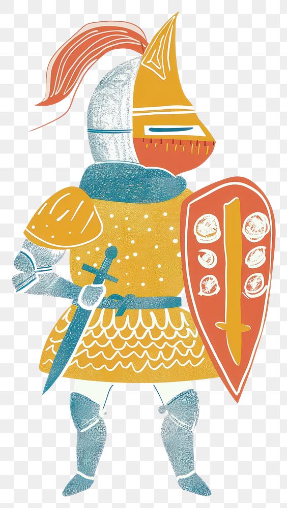PNG Medieval knight illustration, vibrant | Free PNG Illustration ...