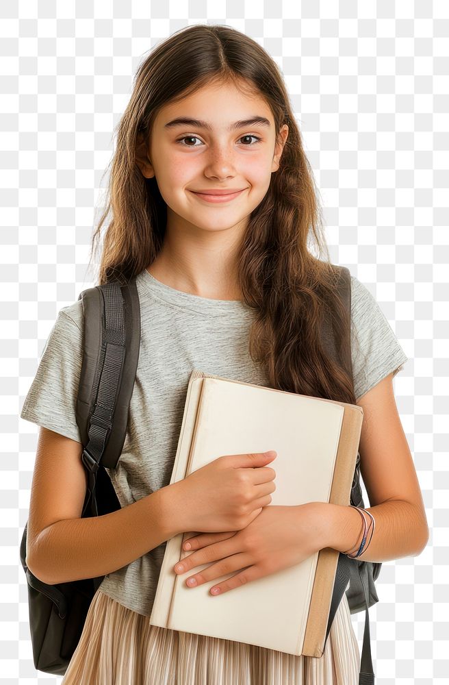 PNG Young girl backpack student | Free PNG - rawpixel