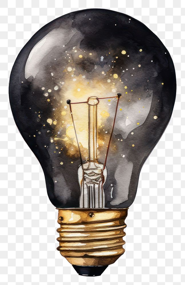 PNG Black color light bulb | Free PNG - rawpixel