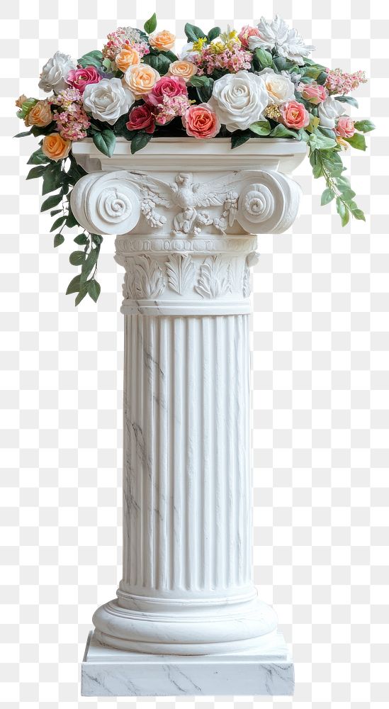 PNG White marble Corinthian pillar | Premium PNG - rawpixel