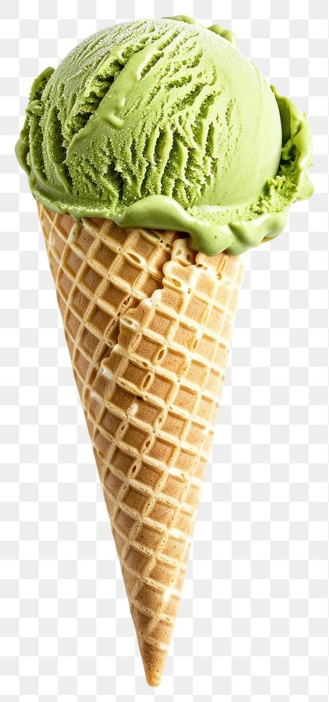 PNG Matcha ice-cream cone dessert | Free PNG - rawpixel