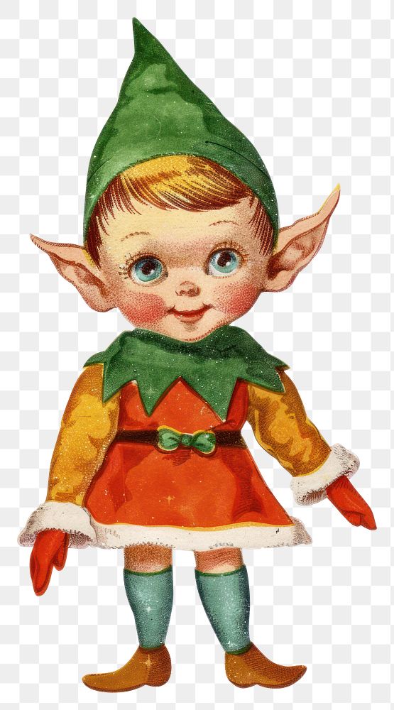PNG Elf illustration christmas character. | Free PNG - rawpixel