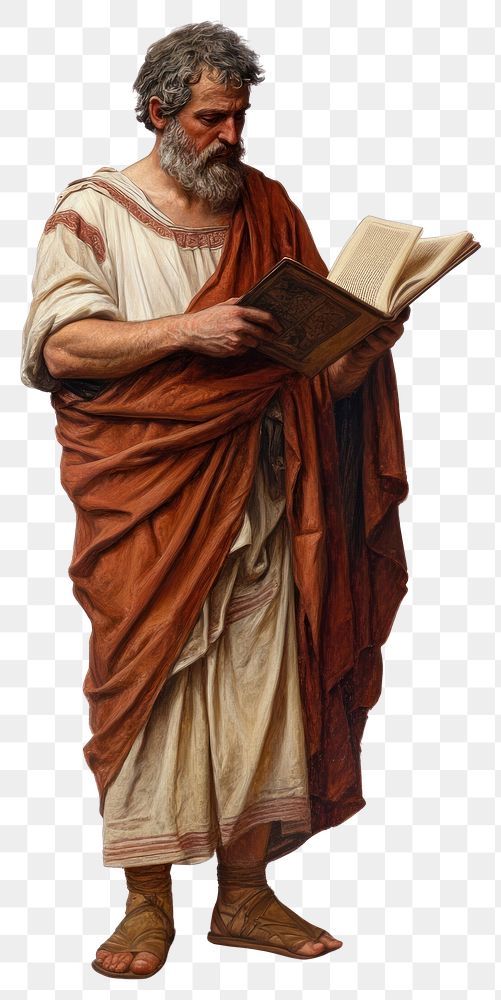 PNG Victorian-era scholar reading roman | Premium PNG - rawpixel