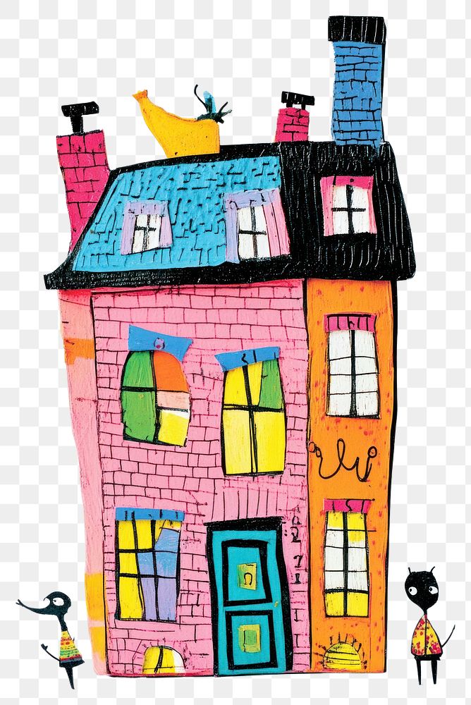 PNG Vintage building house art | Free PNG - rawpixel