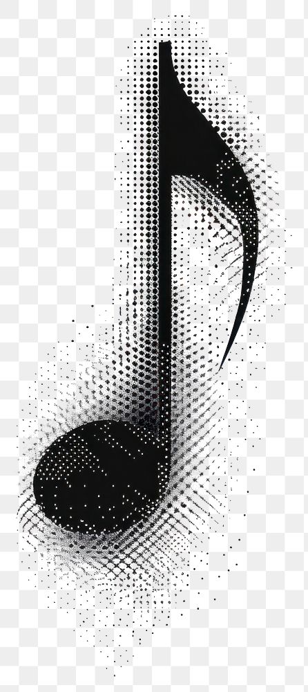 PNG simple music note halftone | Free PNG - rawpixel