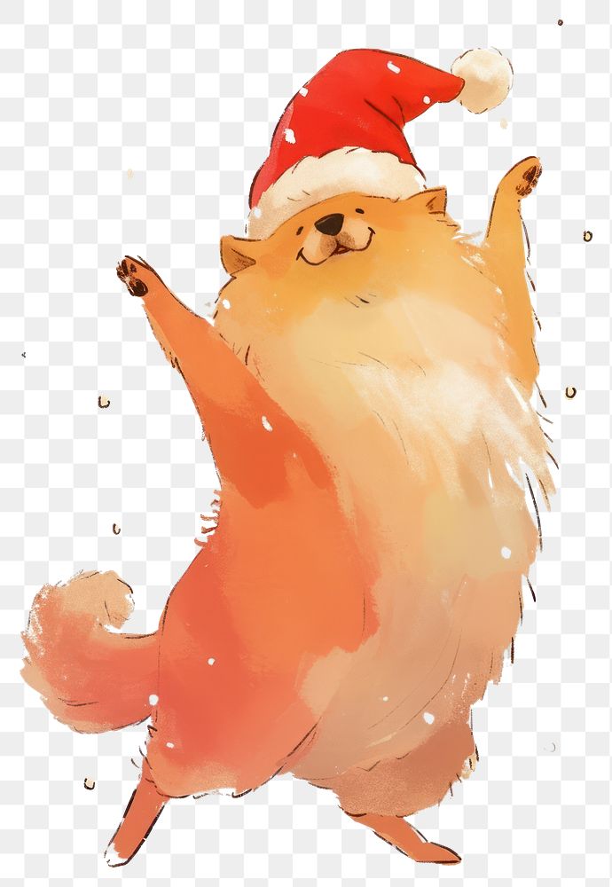 PNG Dog wearing christmas hat | Free PNG - rawpixel