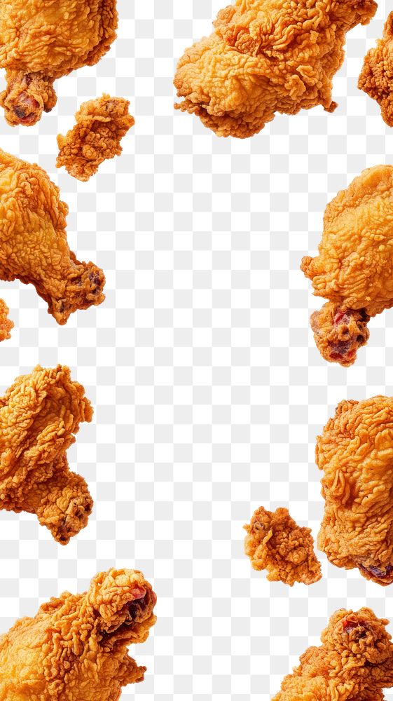 PNG Fried chickens background white | Premium PNG - rawpixel