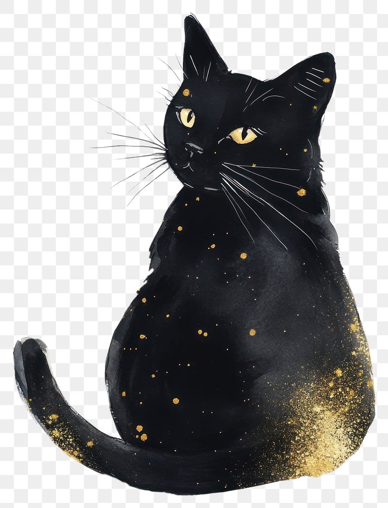 PNG black cat full body | Free PNG - rawpixel