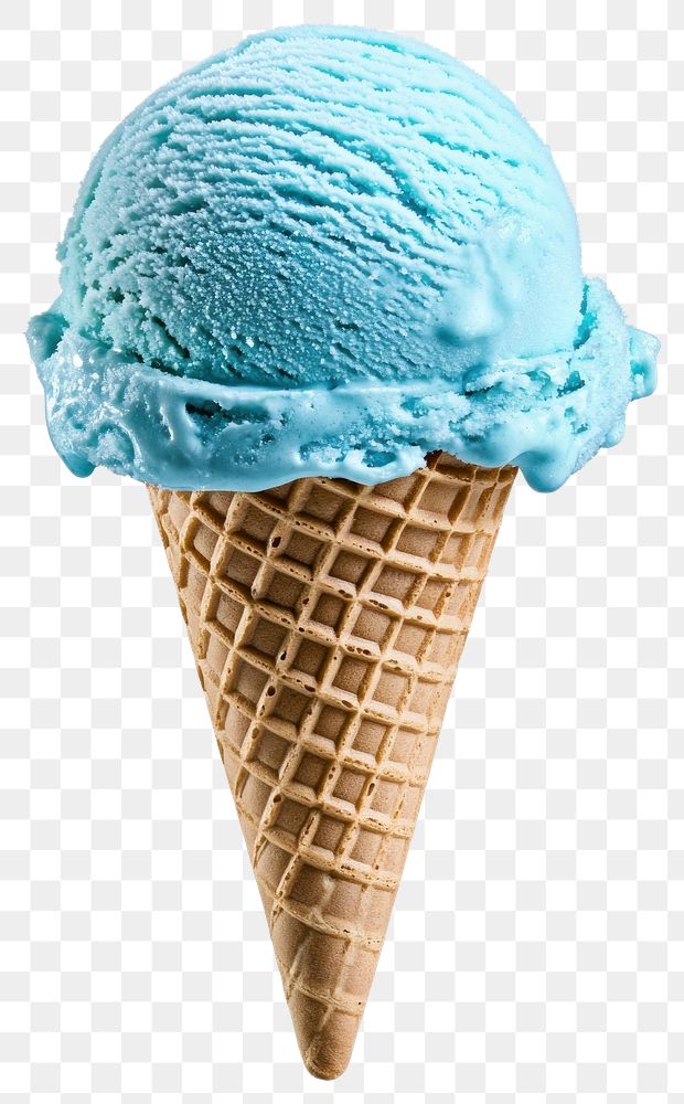 PNG Real cyan icecream cone | Free PNG - rawpixel