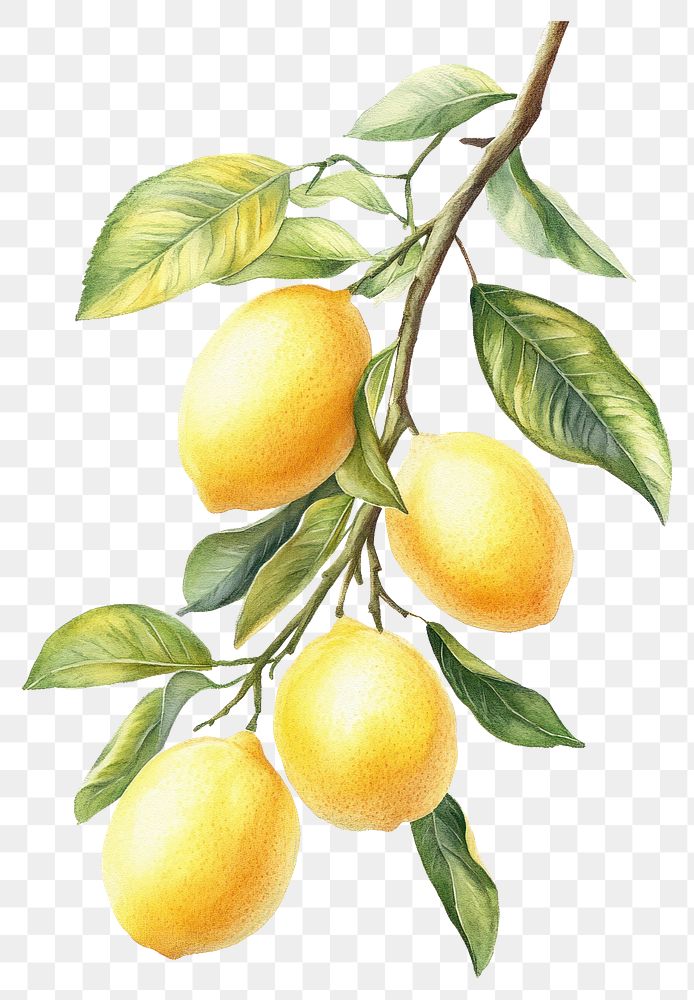 PNG Lemon tree branch lemon | Free PNG - rawpixel