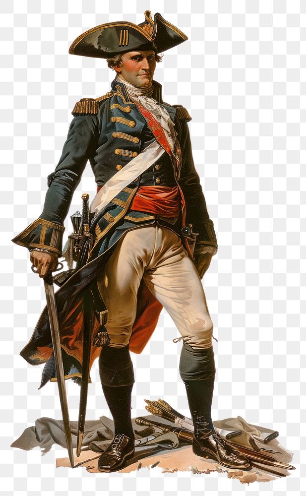 PNG Napoleon sword man clothing. | Premium PNG - rawpixel