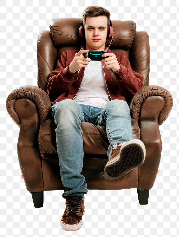 PNG White man playing game | Free PNG - rawpixel