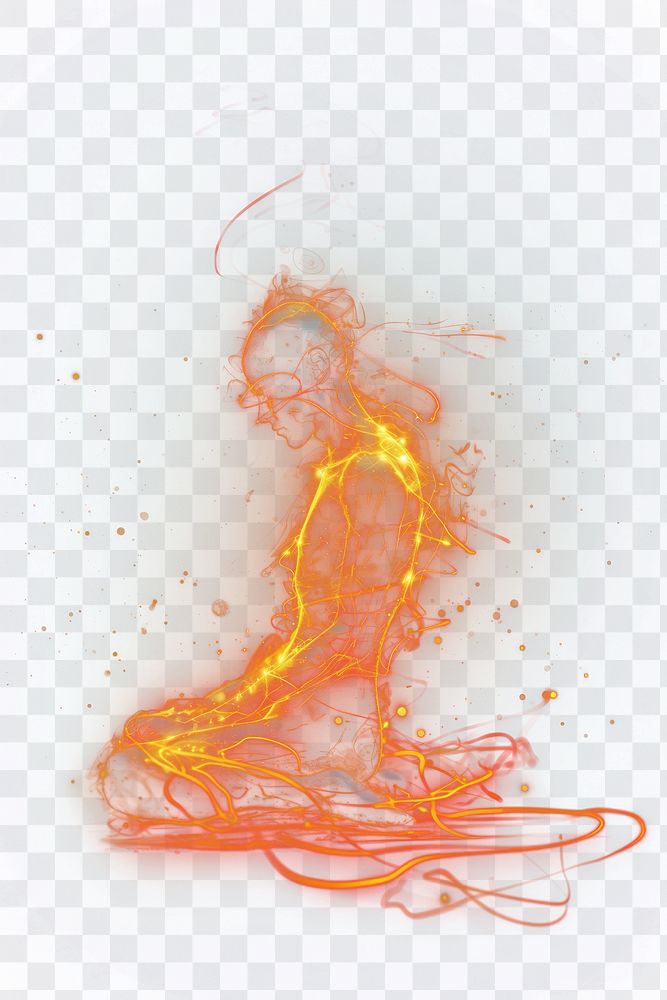 PNG Holographic human figure light | Free PNG - rawpixel