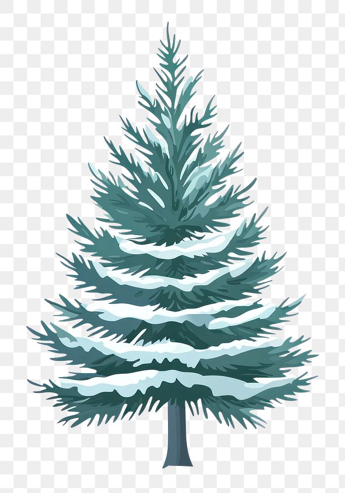 PNG Winter pine tree illustration | Free PNG - rawpixel