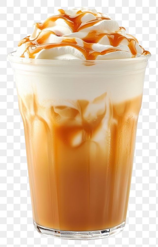 PNG Iced caramel macchiato beverage | Free PNG - rawpixel