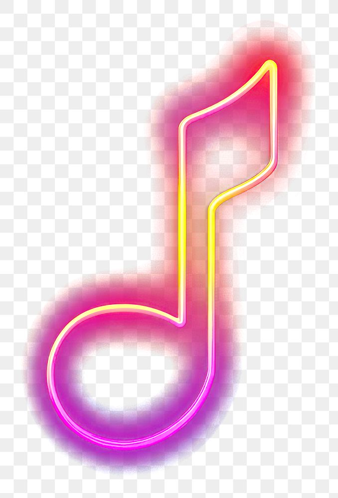 PNG Music note neon illustration | Free Icons - rawpixel