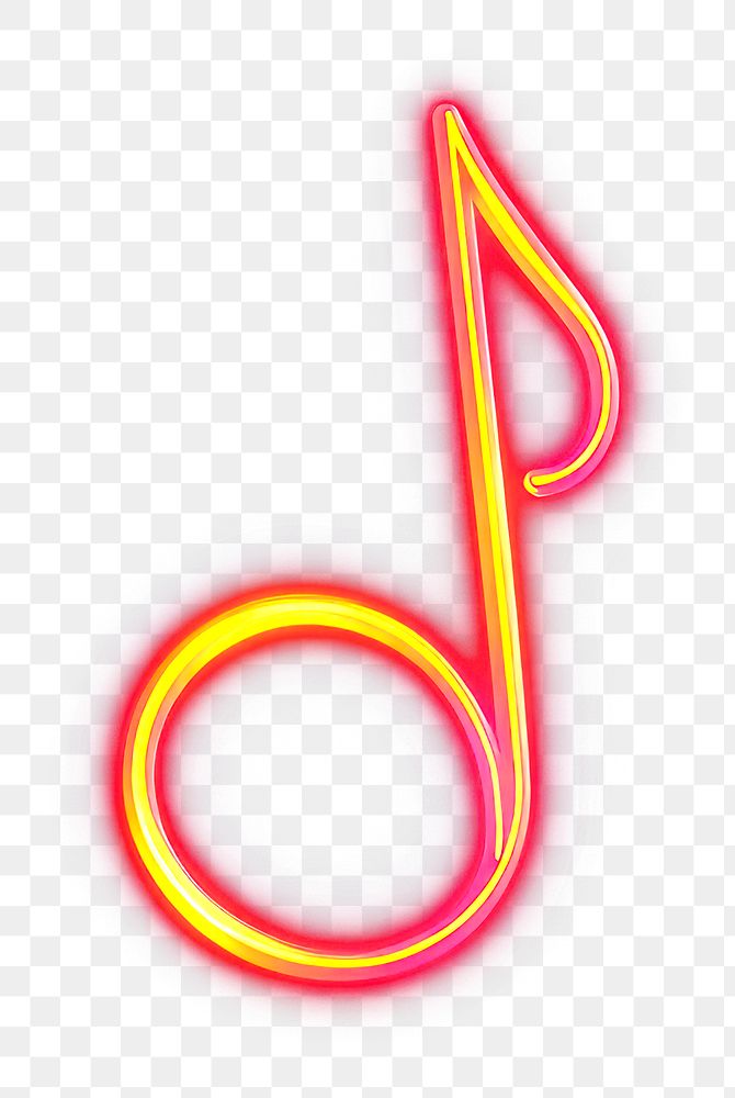 PNG Music note neon glowing | Free Icons - rawpixel