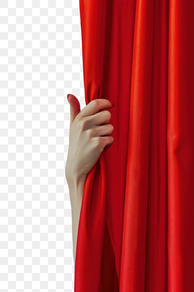 PNG Curtain hand finger red. | Premium PNG - rawpixel