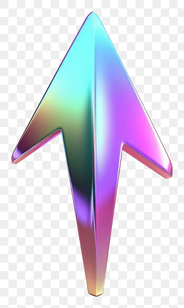PNG Arrow cursor icon iridescent | Premium PNG - rawpixel