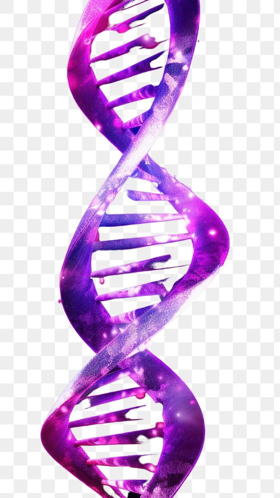 PNG DNA purple light biology. | Free PNG - rawpixel