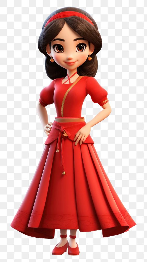 PNG Vietnamese woman dress figurine | Free PNG - rawpixel