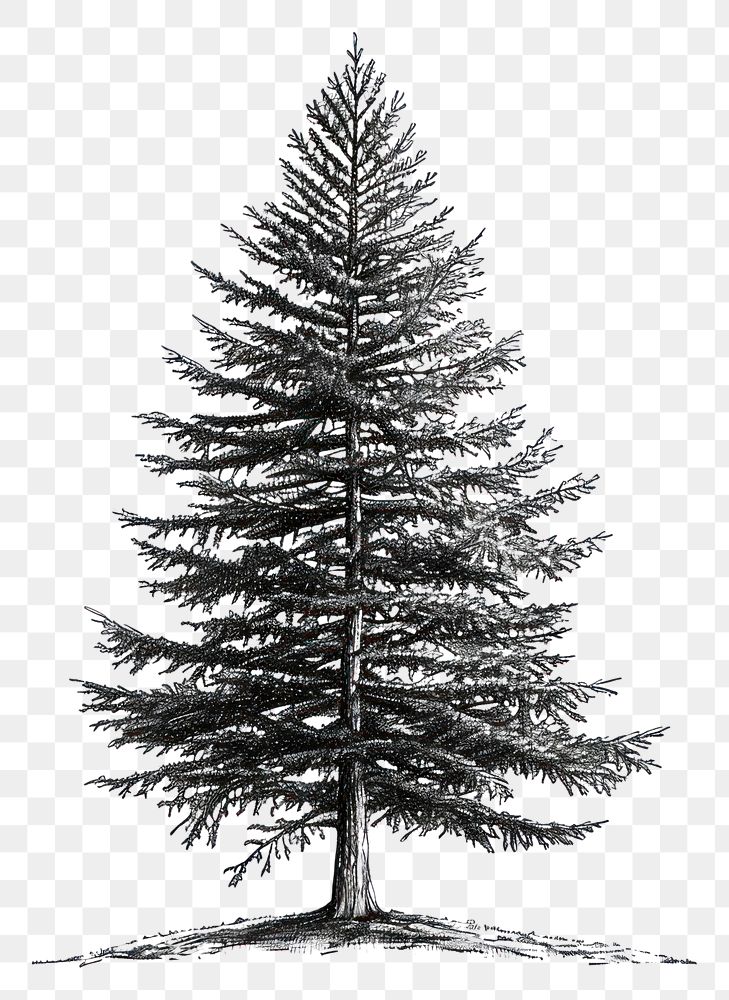 PNG Tall pine tree drawing | Premium PNG - rawpixel