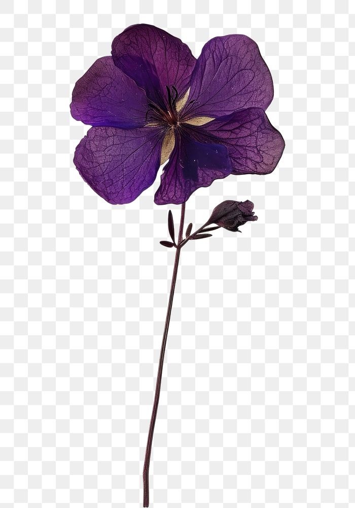 PNG Real Pressed Purple flower | Free PNG - rawpixel