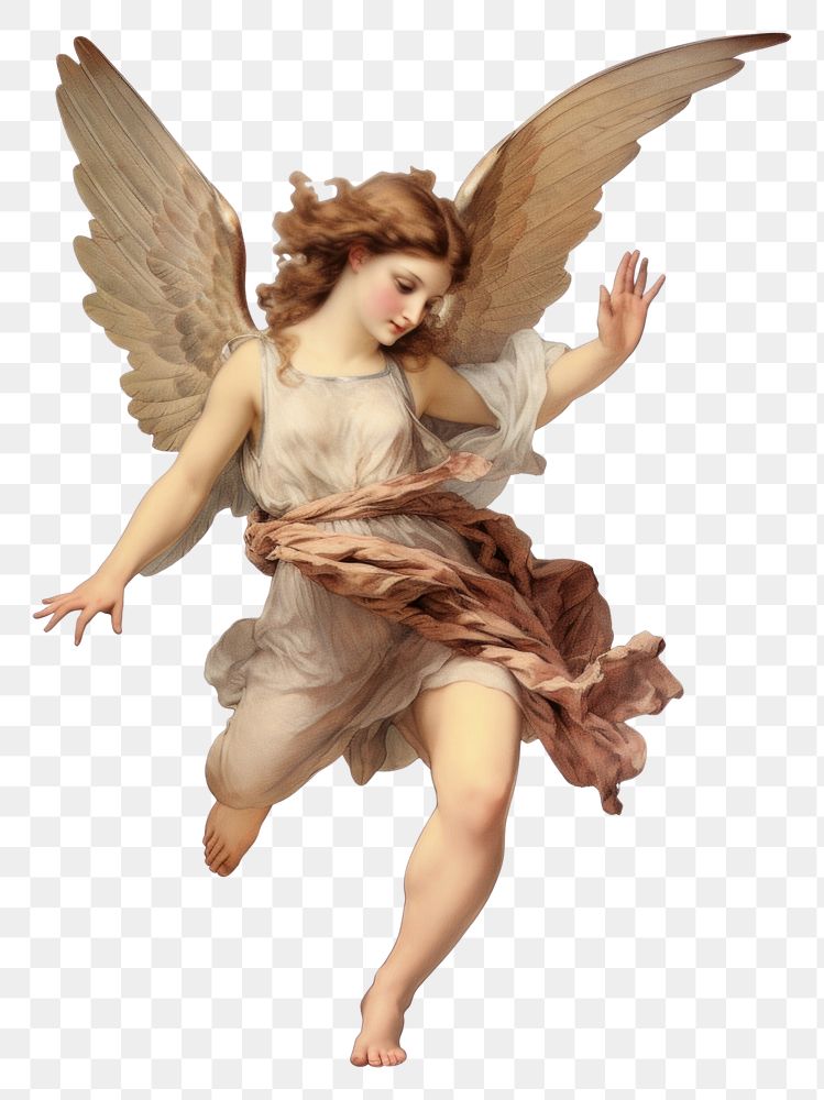 PNG An angel flying usesual | Free PNG - rawpixel