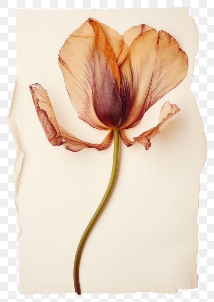 PNG Real Pressed Tulip flower | Free PNG - rawpixel