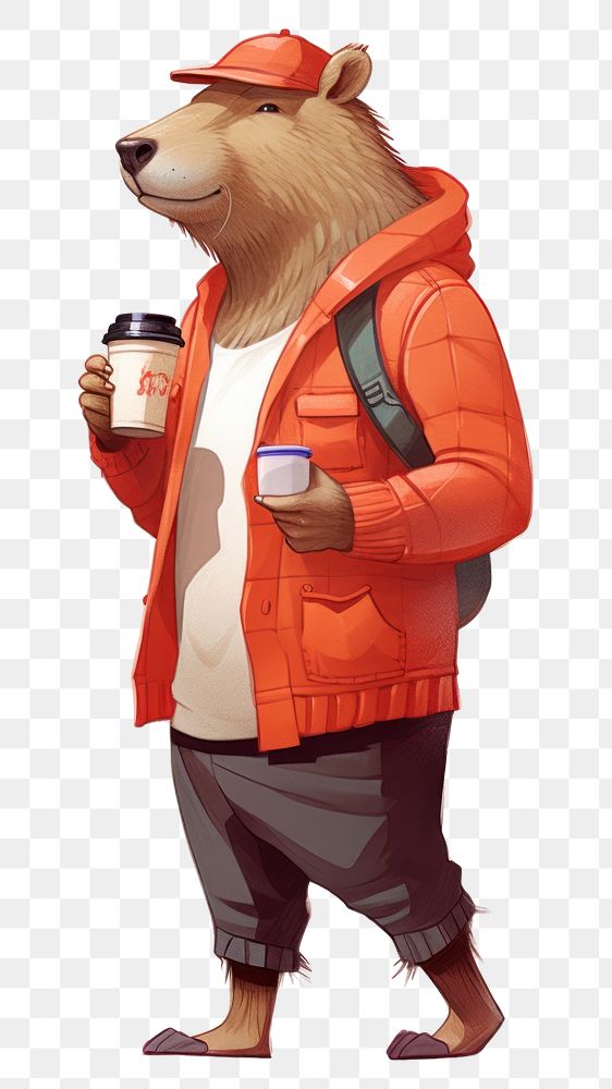 PNG Capybara cup representation photography | Free PNG - rawpixel