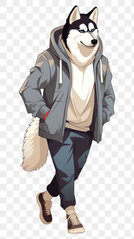 PNG Husky walking publication disguise. | Free PNG - rawpixel