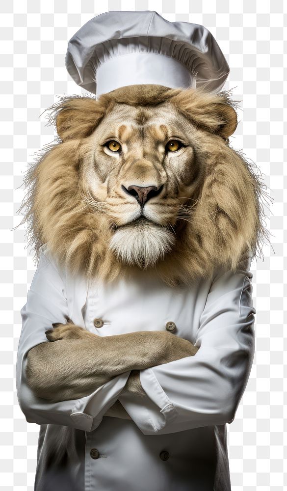 PNG Lion mammal animal chef. | Premium PNG - rawpixel