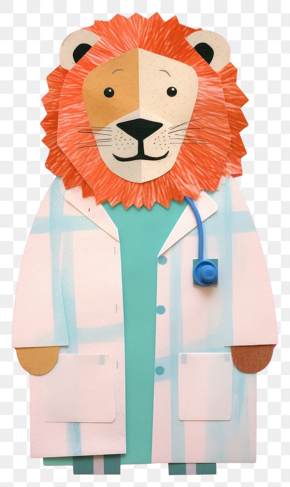 PNG Cute lion wearing laboratory | Free PNG - rawpixel