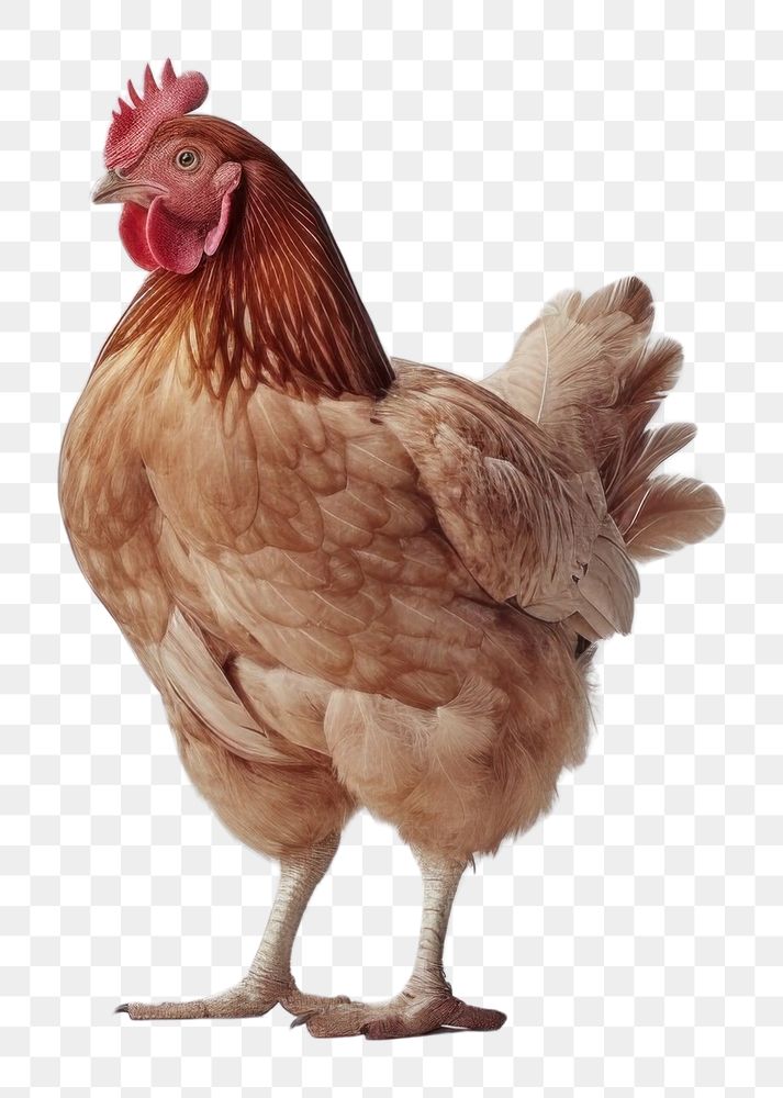 PNG Minimal brown hen standing | Premium PNG - rawpixel