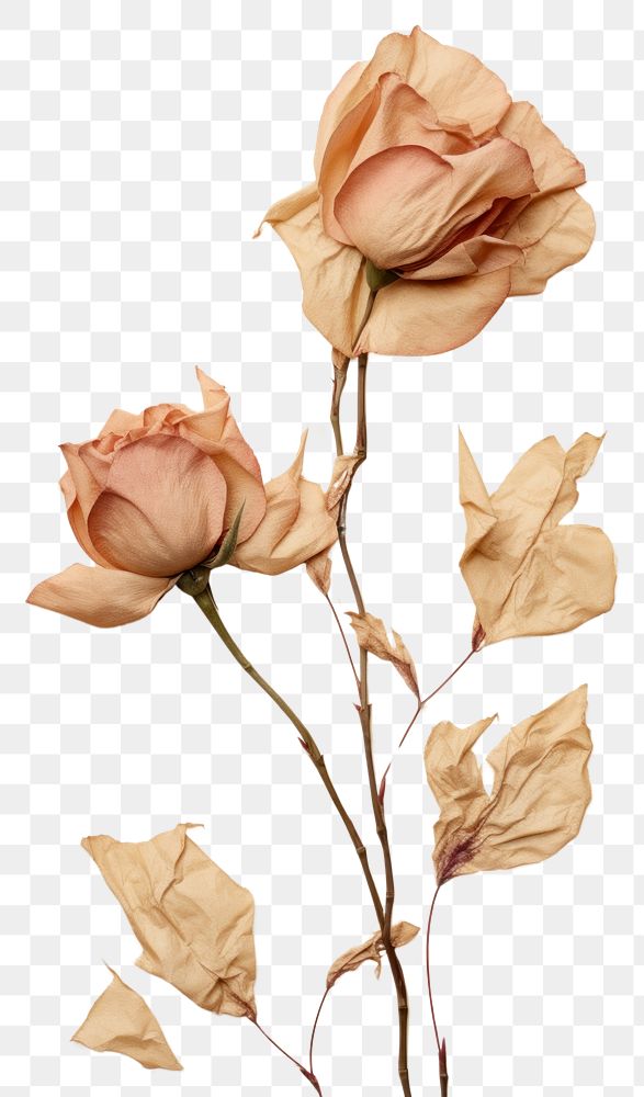 PNG Real Pressed climbing rose | Premium PNG - rawpixel
