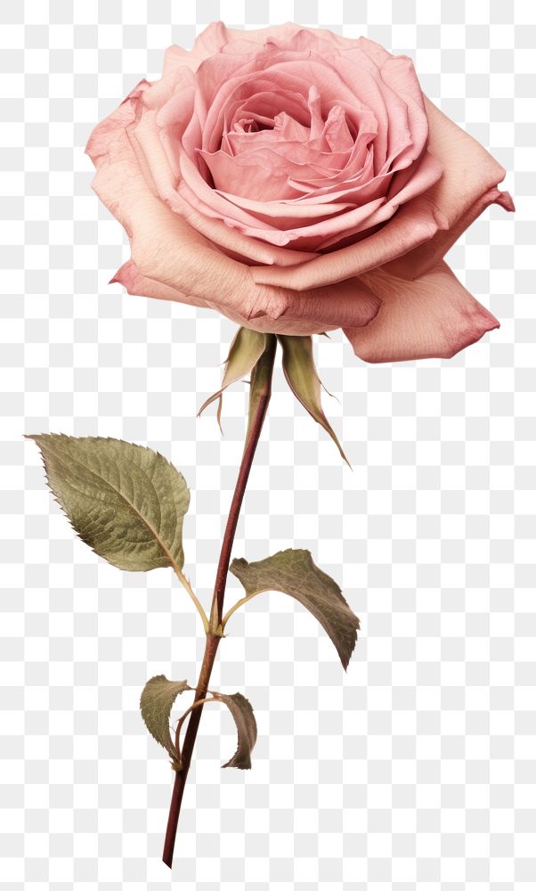 PNG Real Pressed Pink rose | Premium PNG - rawpixel