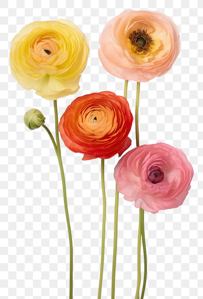 PNG Real Pressed Ranunculus flowers | Premium PNG - rawpixel